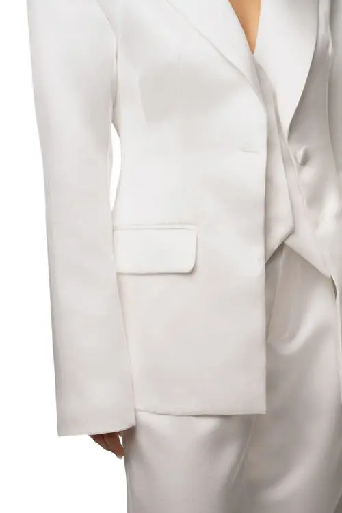 JLUXLABEL Victoria Satin Blazer