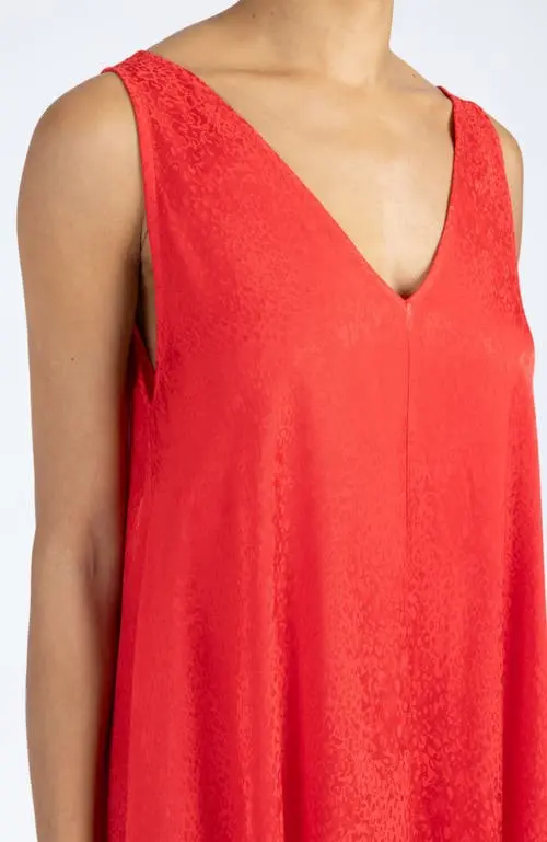 Santorelli Lucinda Relaxed Maxi Dress In Fluid Satin