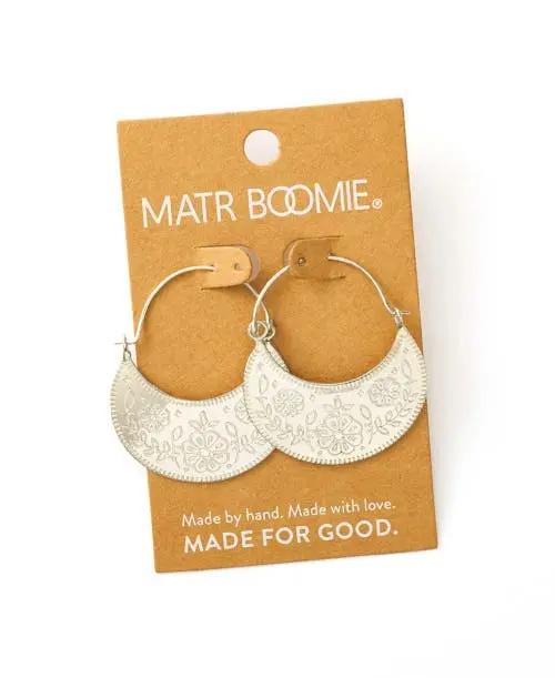 MATR BOOMIE Haveli Etched Hoop Earrings