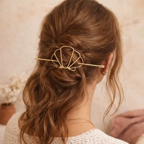 MATR BOOMIE Arnava Shell Hair Pin With Stick
