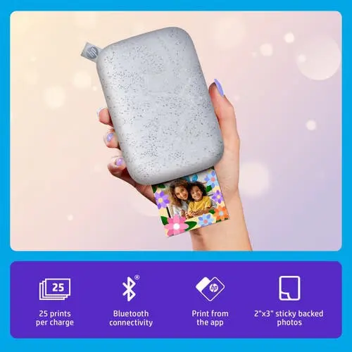 HP Sprocket Portable Photo Printer - White