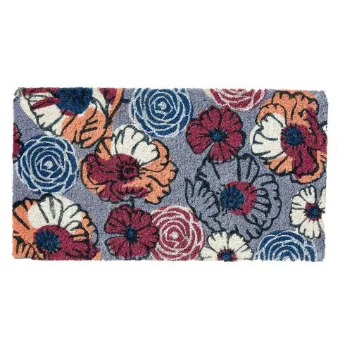 TAG Poppy Coir Mat Multi Coir Everyday,summer - Blue