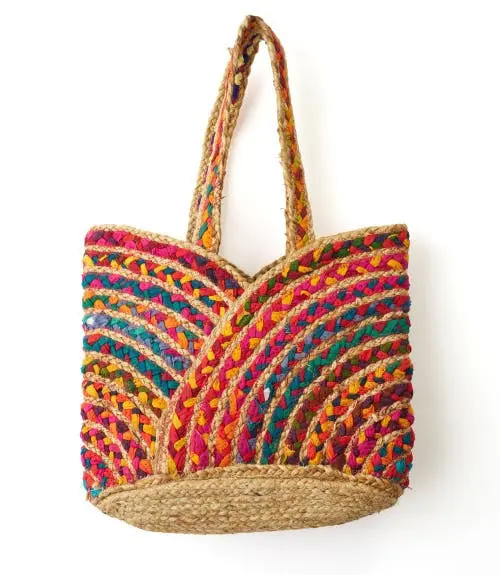 MATR BOOMIE Hand Woven Chindi Carryall Bag