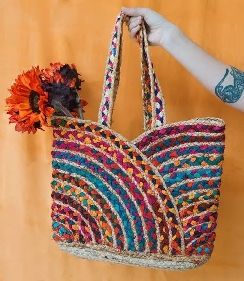MATR BOOMIE Hand Woven Chindi Carryall Bag