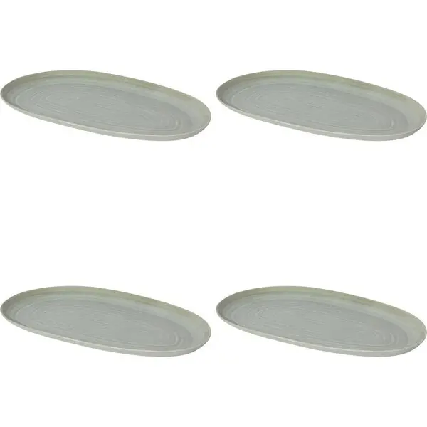 DANICA BRANDS Set Of 4 Oval Platter 10.5 Inch