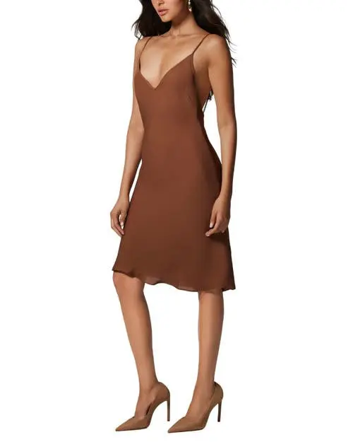 Kiki De Montparnasse Georgette V-back Slip Dress
