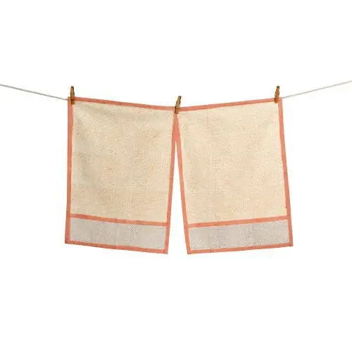 SUSTAINABLE THREADS Kora Cotton Kitchen Towels - Cinnamon