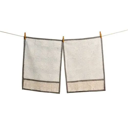 SUSTAINABLE THREADS Kora Cotton Kitchen Towels - Teacake