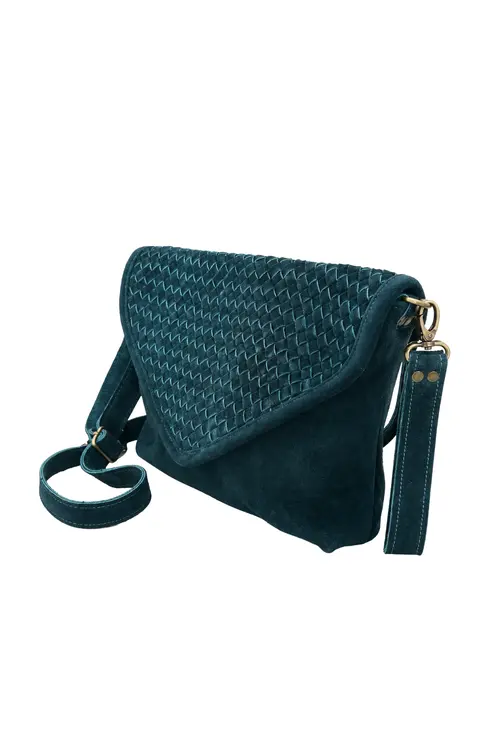 AMASOUK Suede Woven Everyday Bag