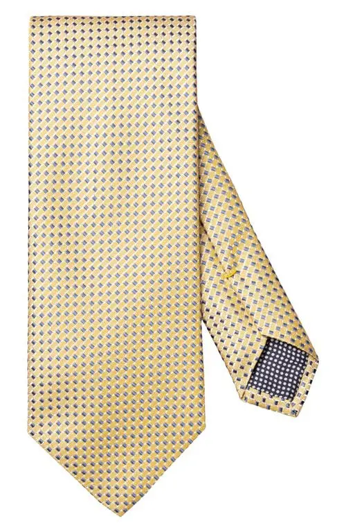 Eton Micro Silk Jacquard Neck Tie - Light Yellow