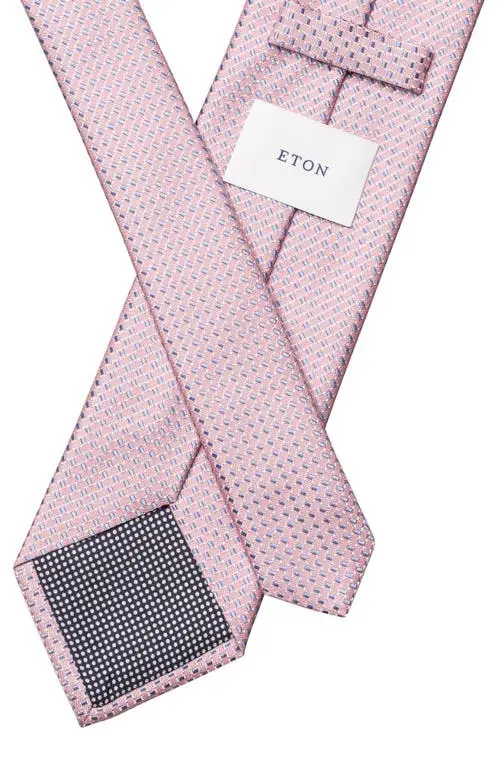 Eton Micro Silk Jacquard Neck Tie - Medium Pink