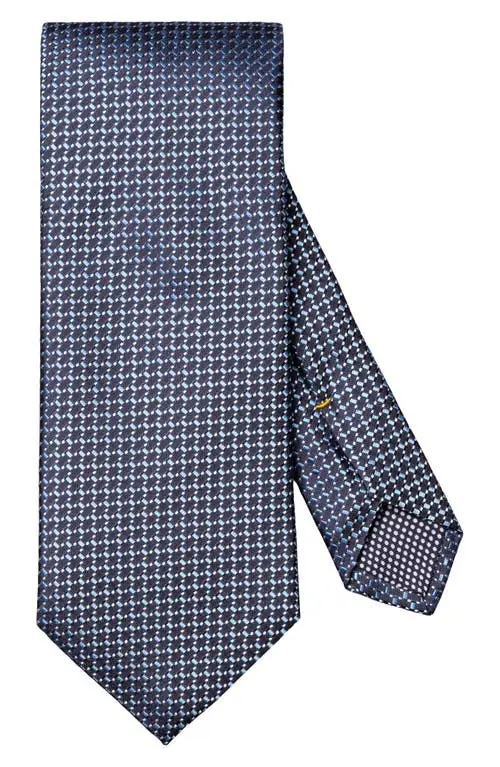 Eton Micro Silk Jacquard Neck Tie - Navy