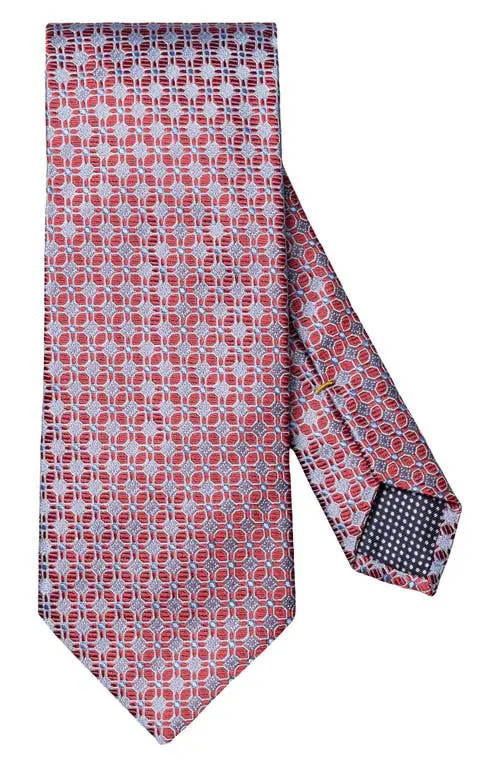 Eton Medallion Silk Neck Tie - Red