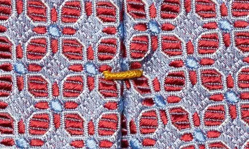 Eton Medallion Silk Neck Tie - Red