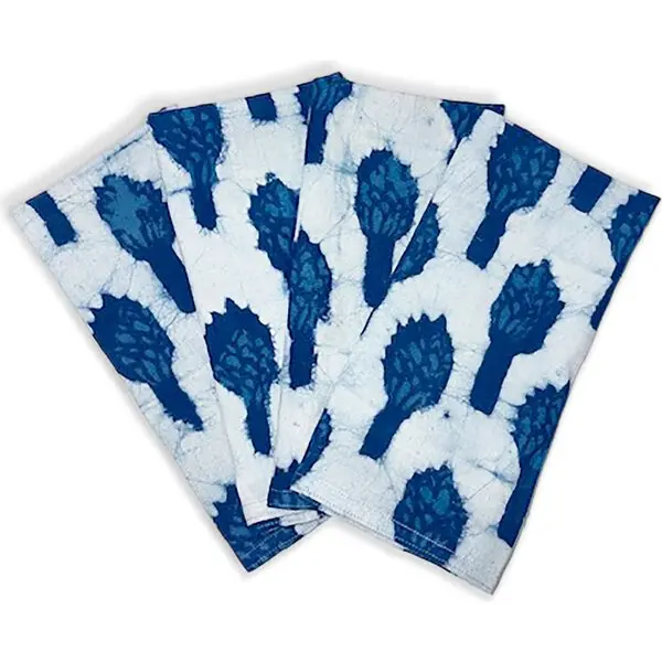 ICHCHA Reusable Cloth Napkinsset Of 4 - Blue