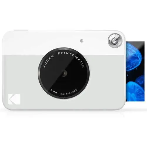 KODAK Printomatic Instant Camera Bundle - Grey