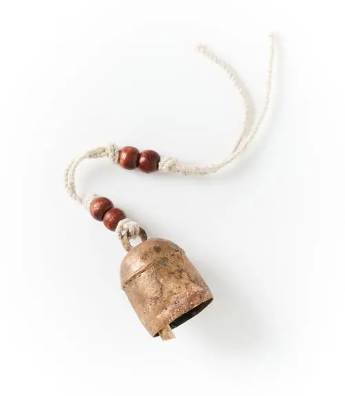 MATR BOOMIE 4.5" Rustic Noah Cow Bell Wind Chimehand Tuned - Gold