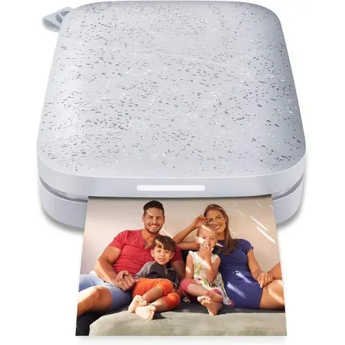 HP Sprocket 2x3 Photo Printer With Zink Paper And Carrying Case - White