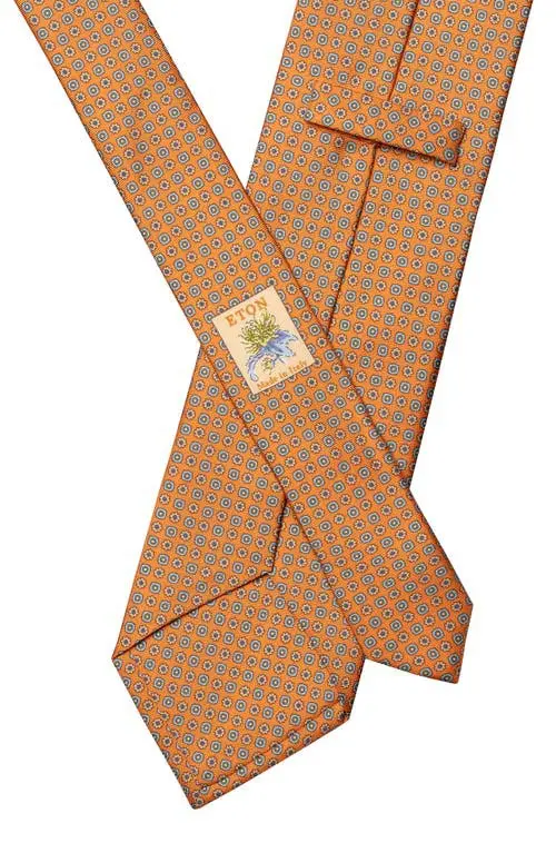 Eton Micro Floral Silk Neck Tie