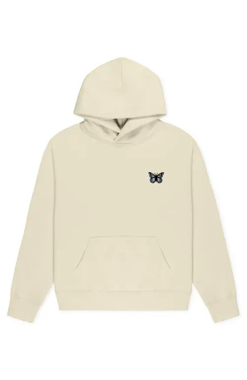DALIX Fly Relaxed Midweight Fleece Pullover Hoodie - Butter