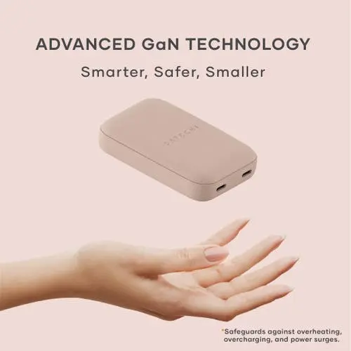 SATECHI Onthego 67w Slim Wall Charger - Desert Rose