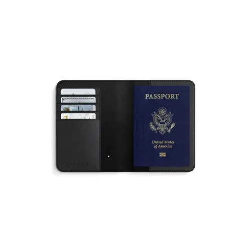 SATECHI Vegan Leather Findall Passport Cover - Black