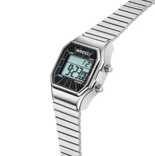 BREED Terra Digital Watch - Silver