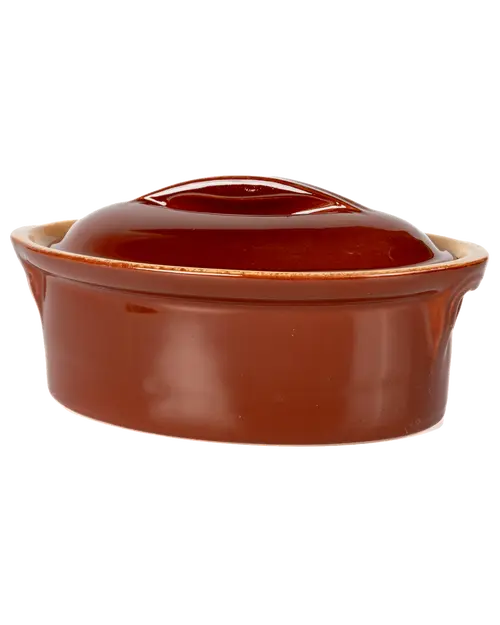 UNE VIE NOMADE Vintage Oval Lidded Baking Dish