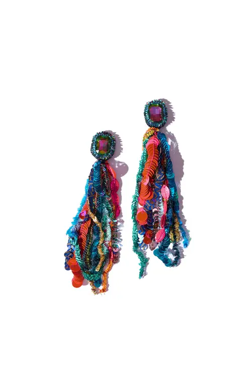 SIMITRI Confetti Cascade Earrings - Multi
