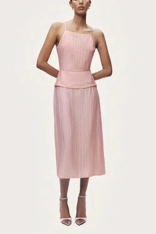 NOCTURNE Spaghetti Strap Maxi Dress - Pink