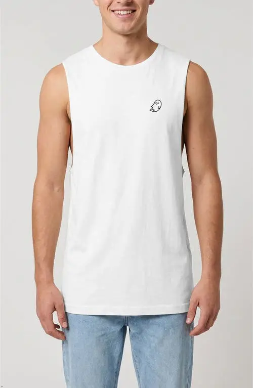 DALIX Ghost Lightweight Jersey Tank - White