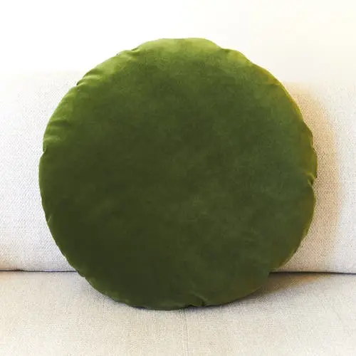 PAZAR STUDIO The Large Circle In Velvet - Moss