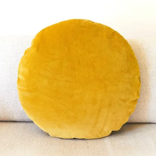 PAZAR STUDIO The Large Circle In Velvet - Mustard