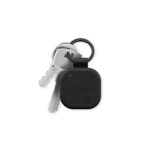 SATECHI Vegan Leather Findall Keychain - Black