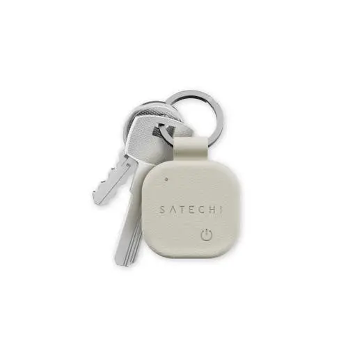 SATECHI Vegan Leather Findall Keychain - Sand