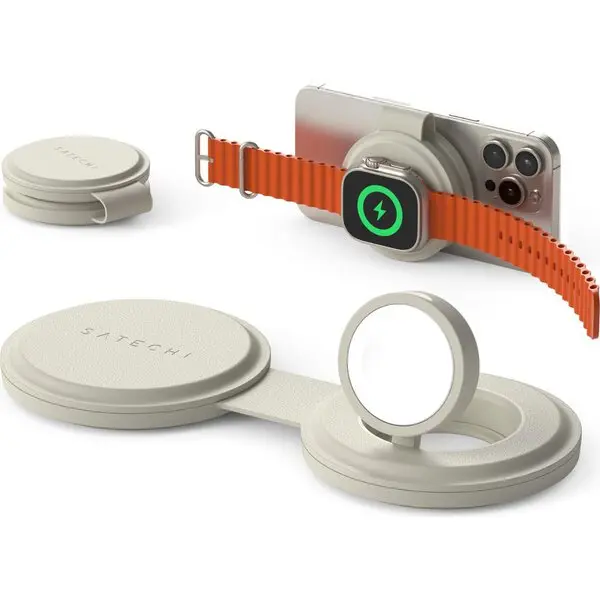 SATECHI Onthego 2 In 1 Charger - Sand
