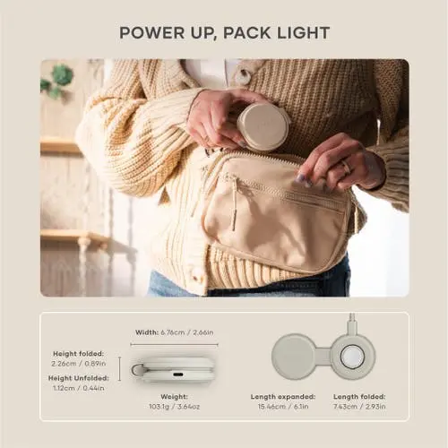 SATECHI Onthego 2 In 1 Charger - Sand