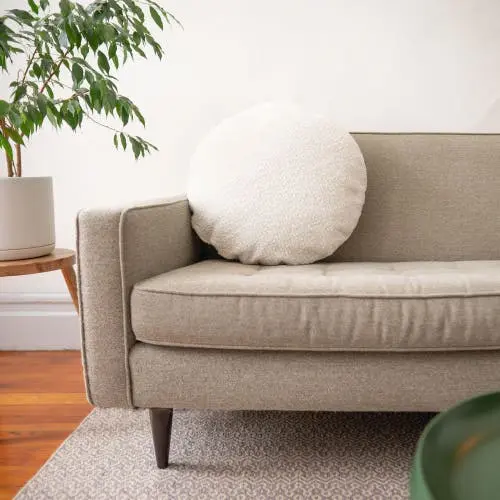 PAZAR STUDIO The Large Circle In Boucle - Cream