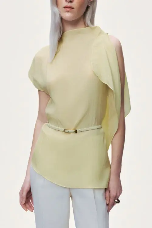 NOCTURNE Sleeveless Woven Blouse In Tencel