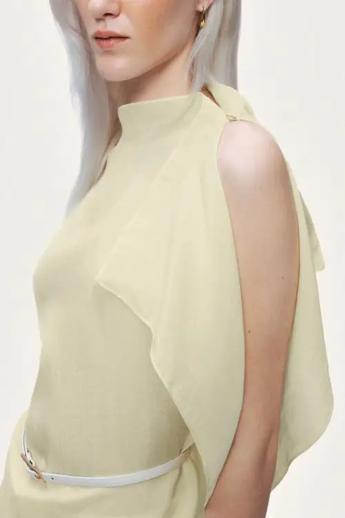 NOCTURNE Sleeveless Woven Blouse In Tencel
