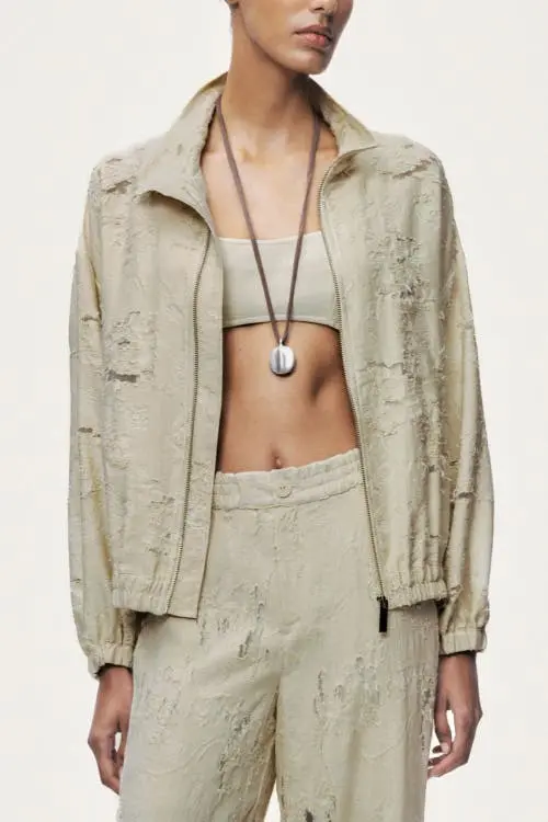 NOCTURNE Jacquard Bomber Jacket
