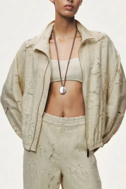 NOCTURNE Jacquard Bomber Jacket
