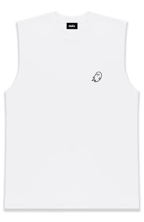 DALIX Ghost Midweight Jersey Tank - White
