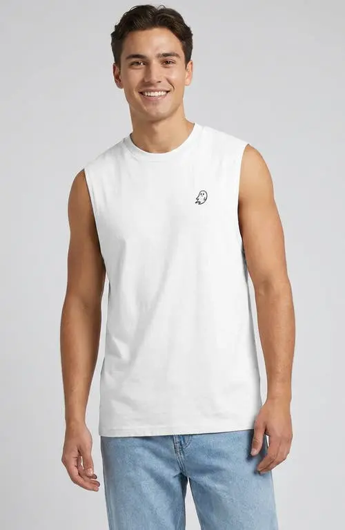 DALIX Ghost Midweight Jersey Tank - White