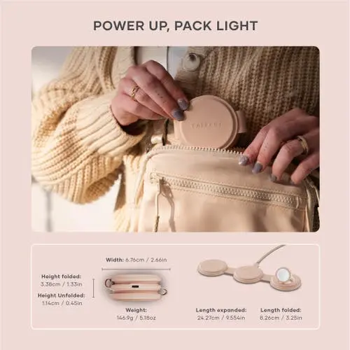 SATECHI Onthego 3 In 1 Charger - Desert Rose