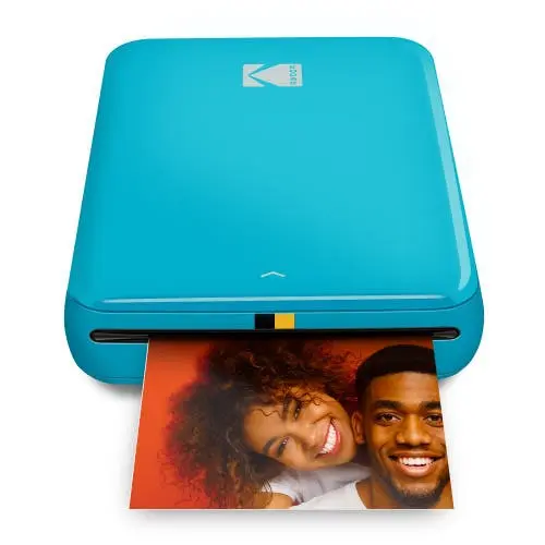 KODAK Step Instant Photo Printer Bundle With Zink Paper, Album, Frames, Markers, And Stickers - Blue