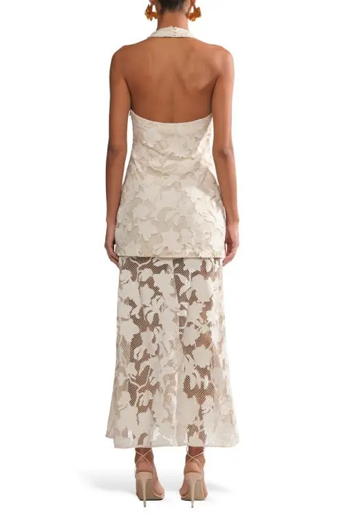 AMUR Calypso Cowl Neck Maxi Dress