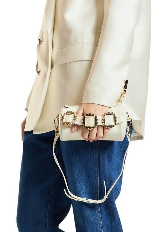 Cynthia Rowley Mini Drum Bag - White