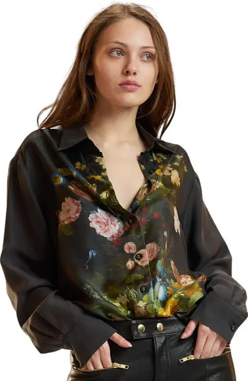 Cynthia Rowley Collectible Silk Floral Blouse