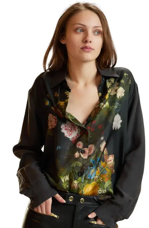 Cynthia Rowley Collectible Silk Floral Blouse